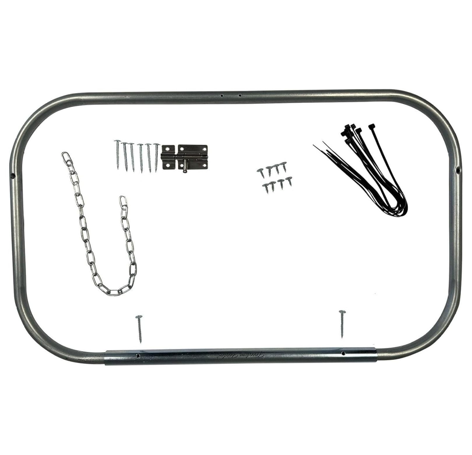 Freedom Feeder Hay Net Frame – Aluminum Extended Day Full Bale Size ...