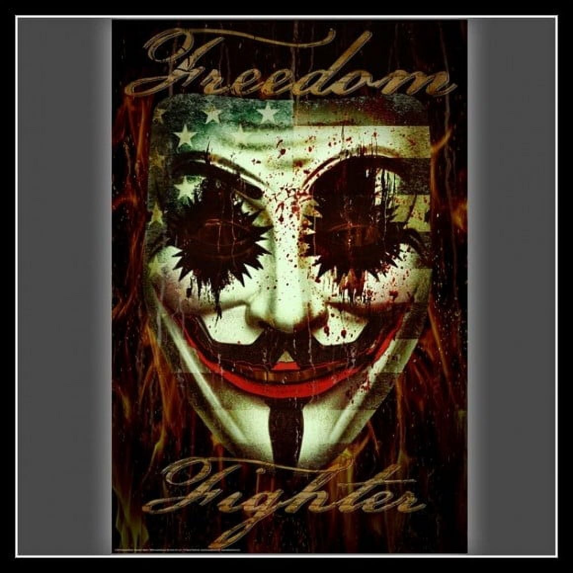 Freedom Fighter Laminated & Framed Poster by Daveed Benito (24 x 36 ...