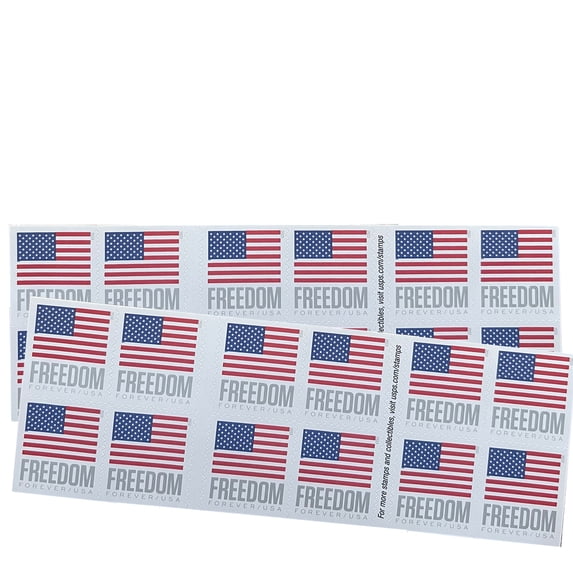 USPS 2023 Freedom Flag Forever Stamps, Patriotic Design, 40-Count, Self ...
