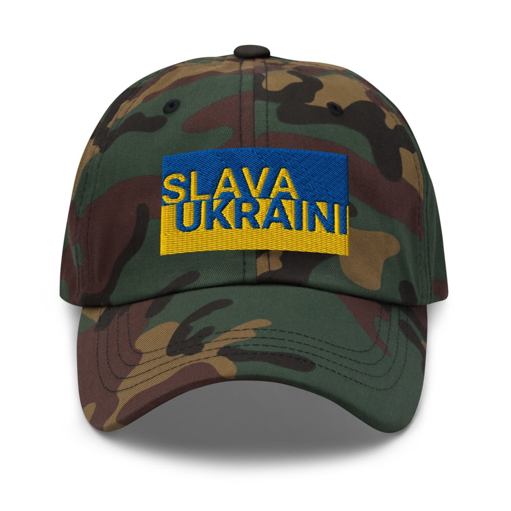 Freedom For Ukraine Flag Design Embroidered Dad Hat, SLAVA UKRAINI ...