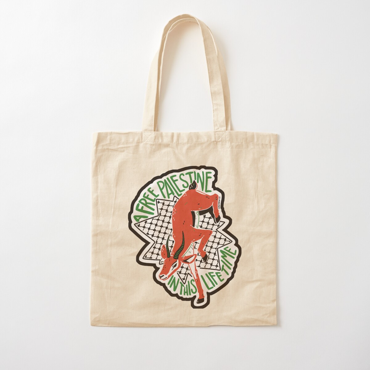 Freedom Gazelle Cotton Tote Bag Canvas Tote Bag, Family Gift For Mother ...