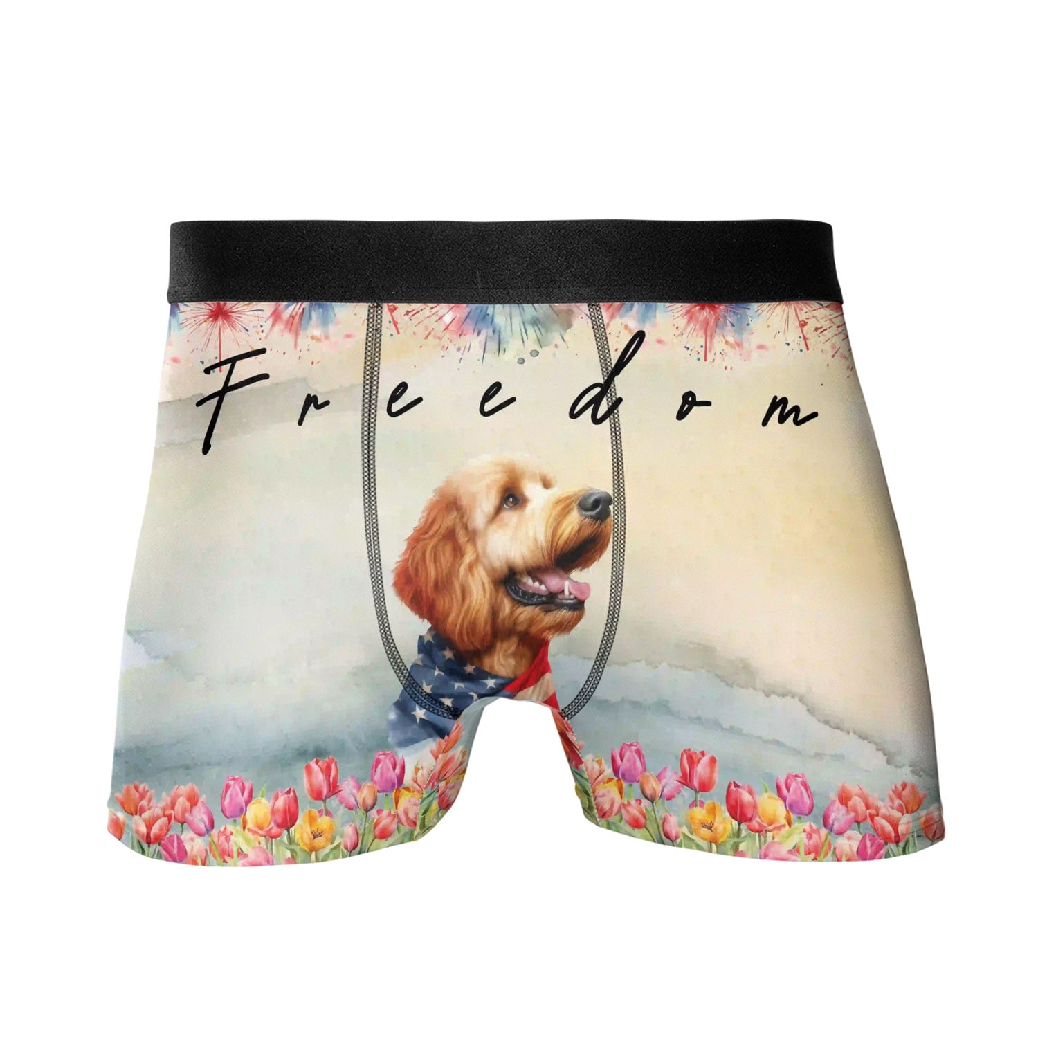 Freedom Goldendoodle on Independence Day 4th of July All Over Print ...