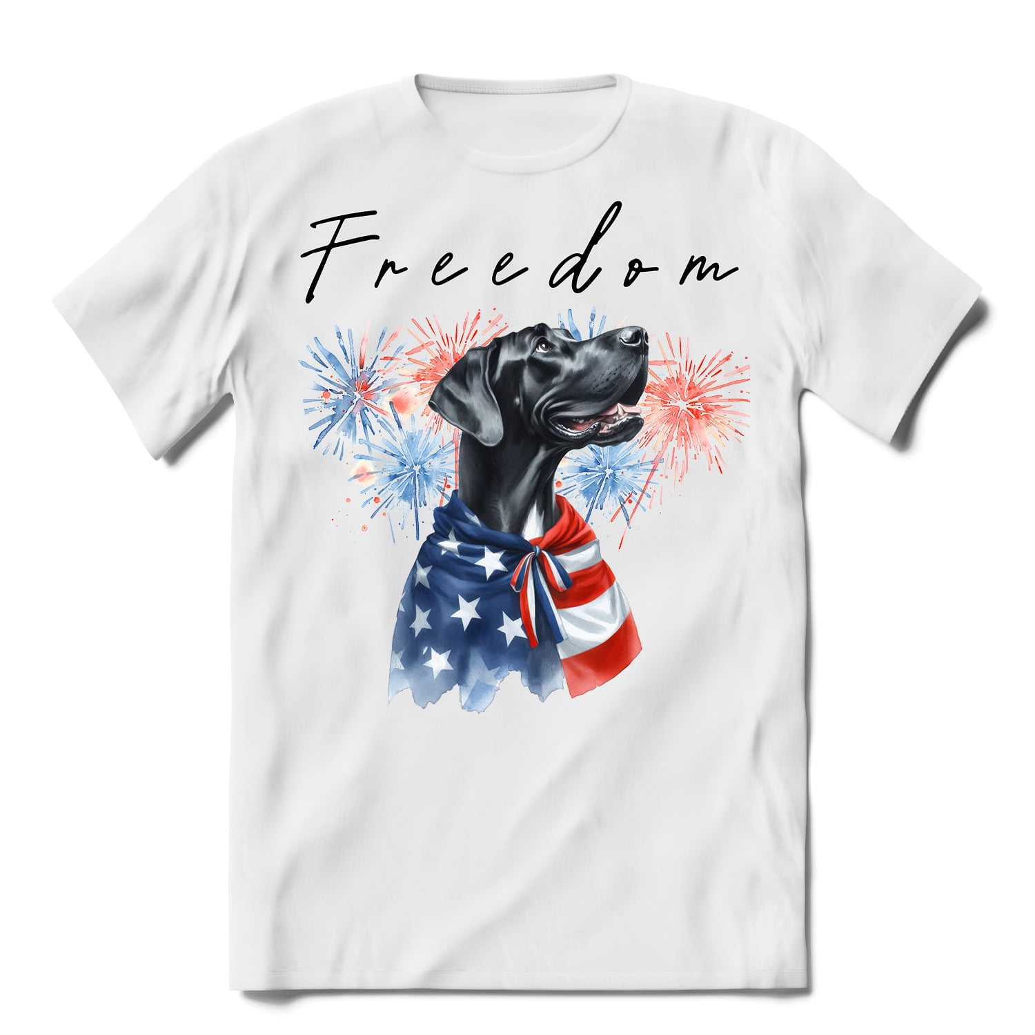 Freedom Great Dane on Independence Day 4th of July Shirt T-shirt Unisex ...