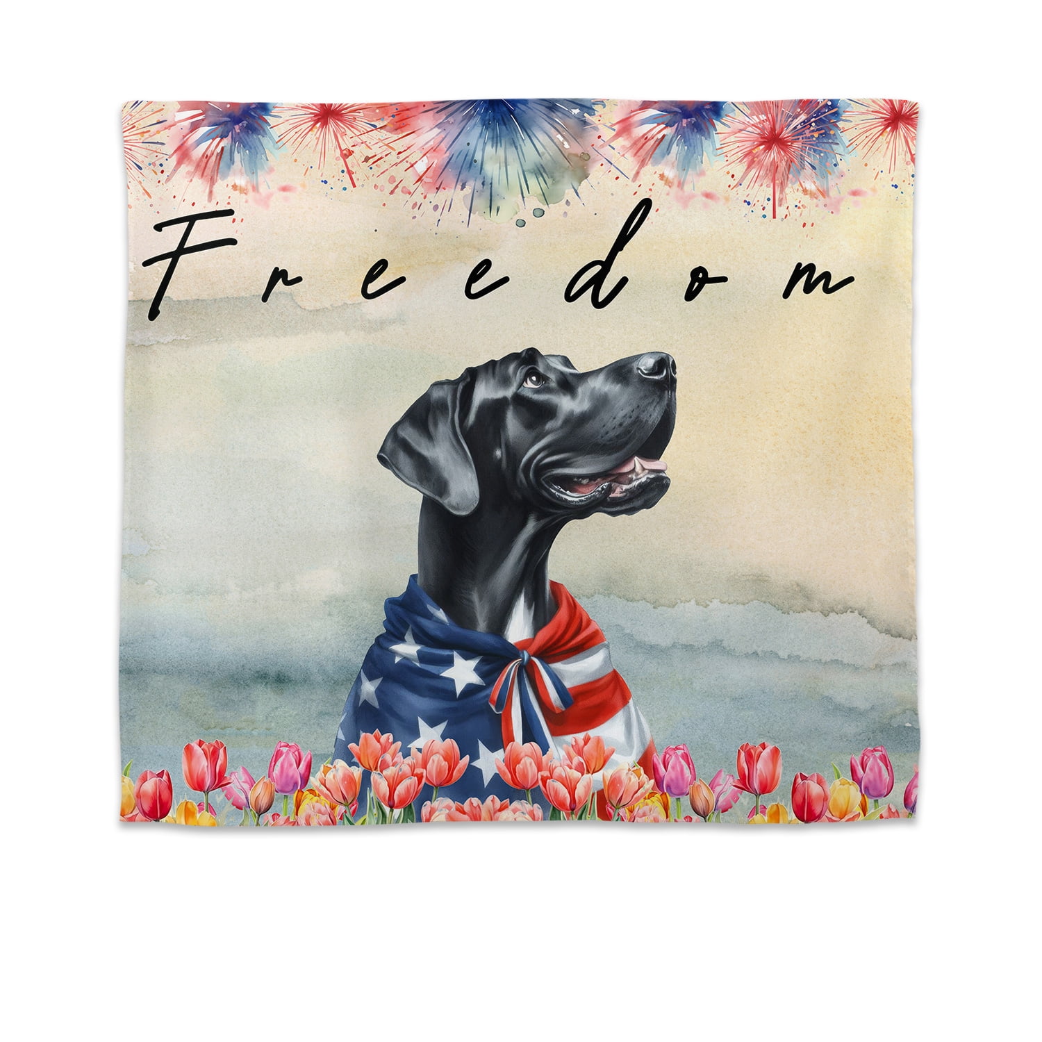 Freedom Great Dane on Independence Day 4th of July Tapestry Danes Dog ...