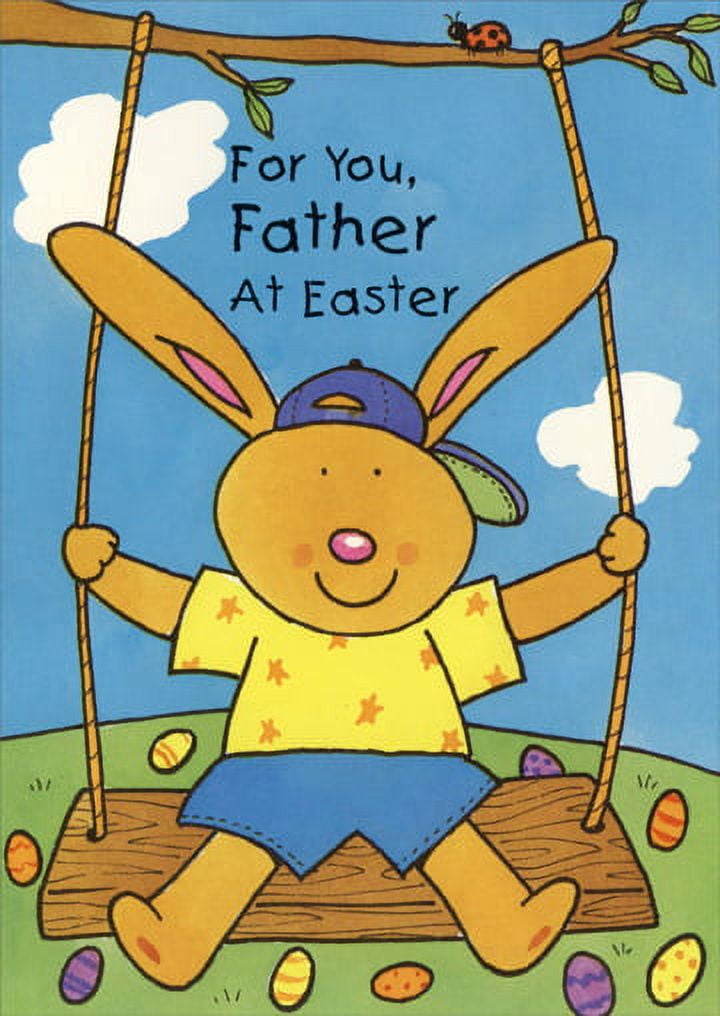 Freedom Greetings Bunny in Swing: Father Easter Card - Walmart.com