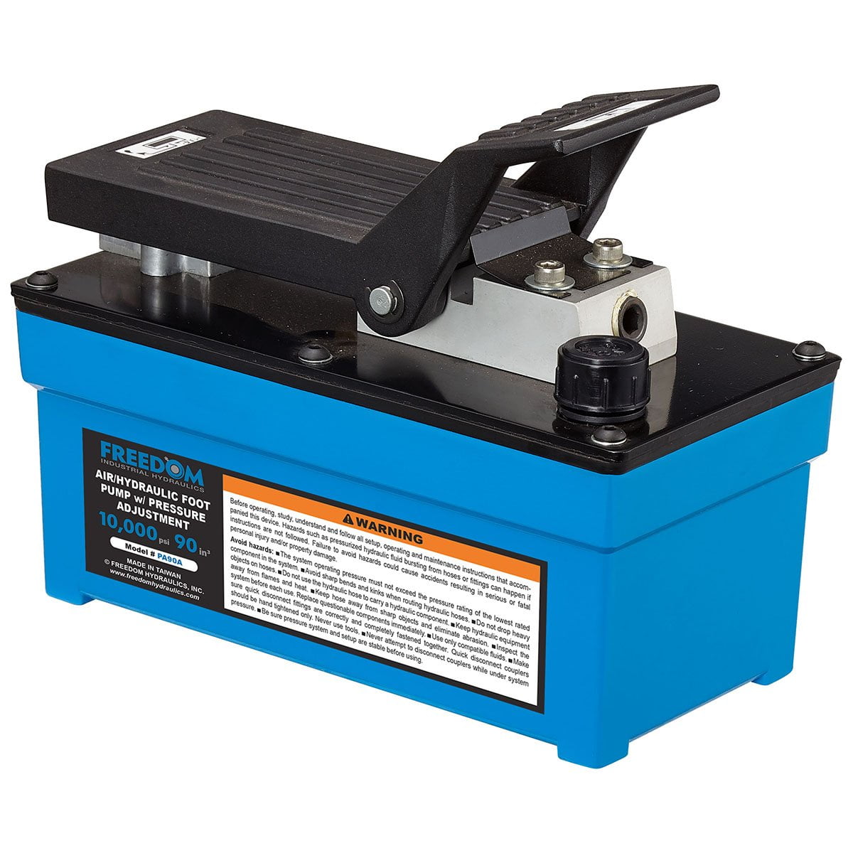 Freedom Hydraulics 90 IN3 10,000 PSI Air Actuated Hyd Treadle Pump W ...