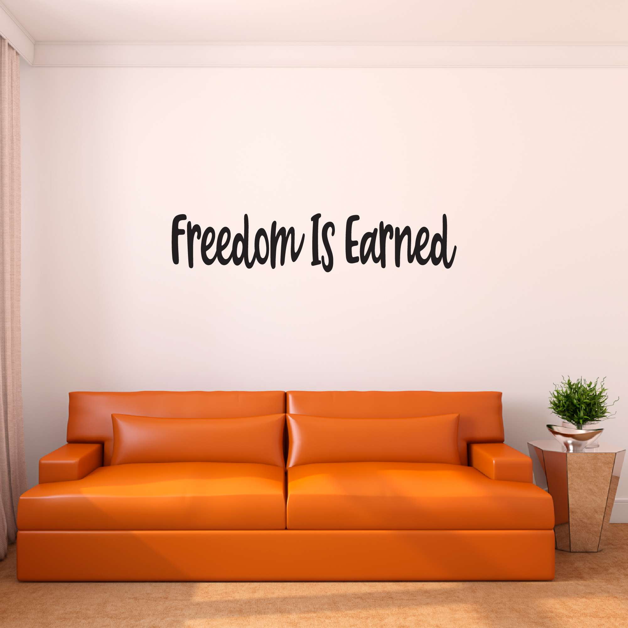 Freedom Is Earned Bald Eagle USA Flag Motivation Inspiration Stimulus ...