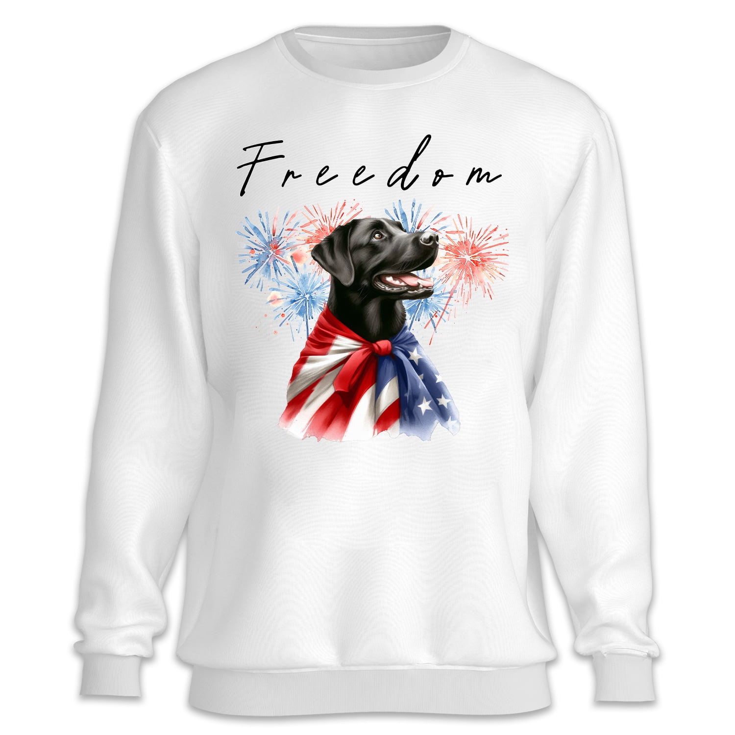 Freedom Labrador Retriever on Independence Day 4th of July Sweatshirt ...