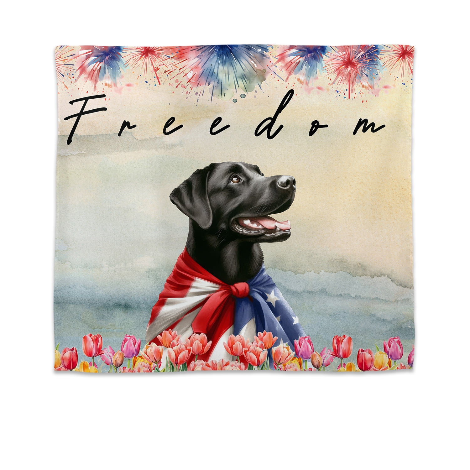 Freedom Labrador Retriever on Independence Day 4th of July Tapestry Lab ...