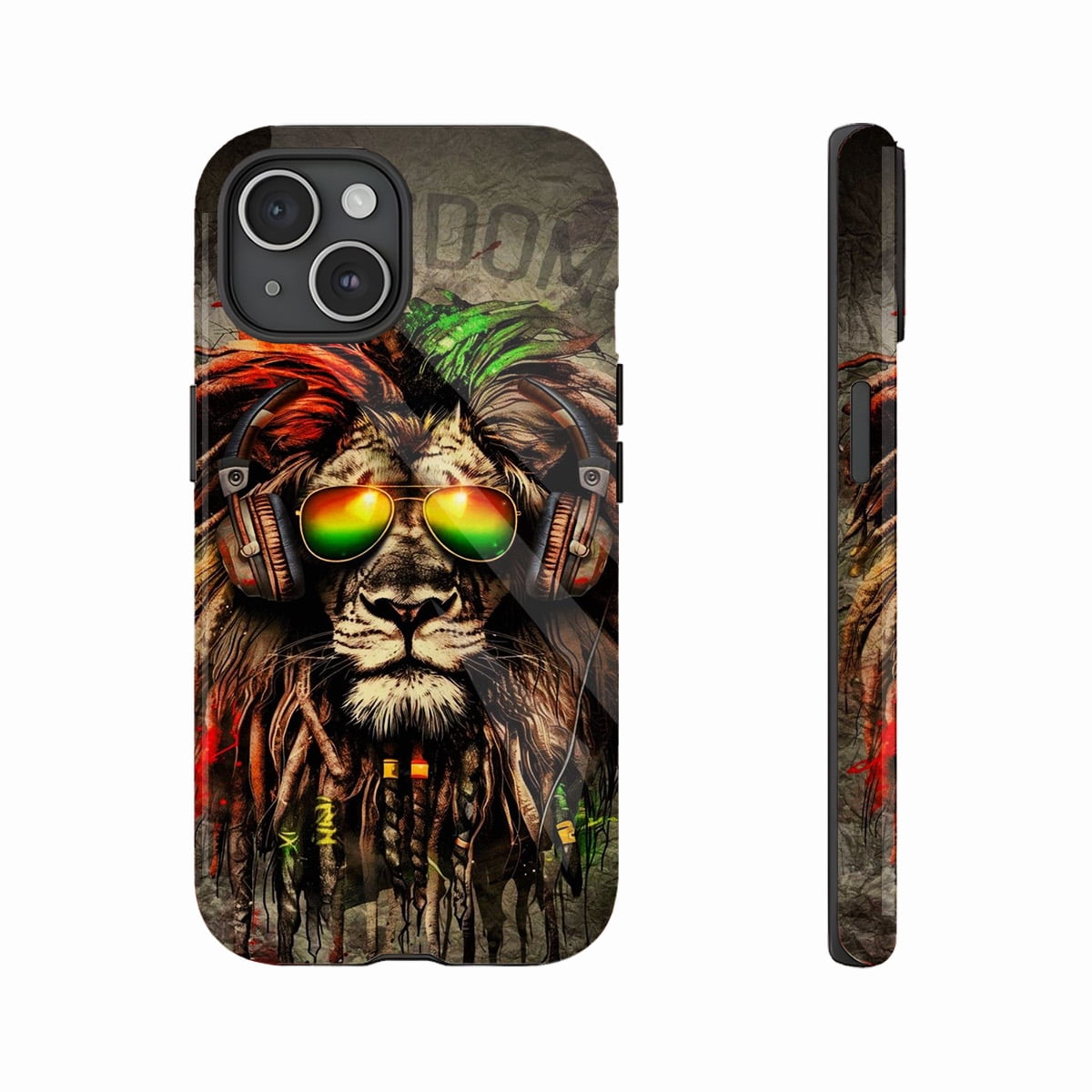 Freedom Lion Head Edgy iPhone Case for Music Lovers Compatible with ...