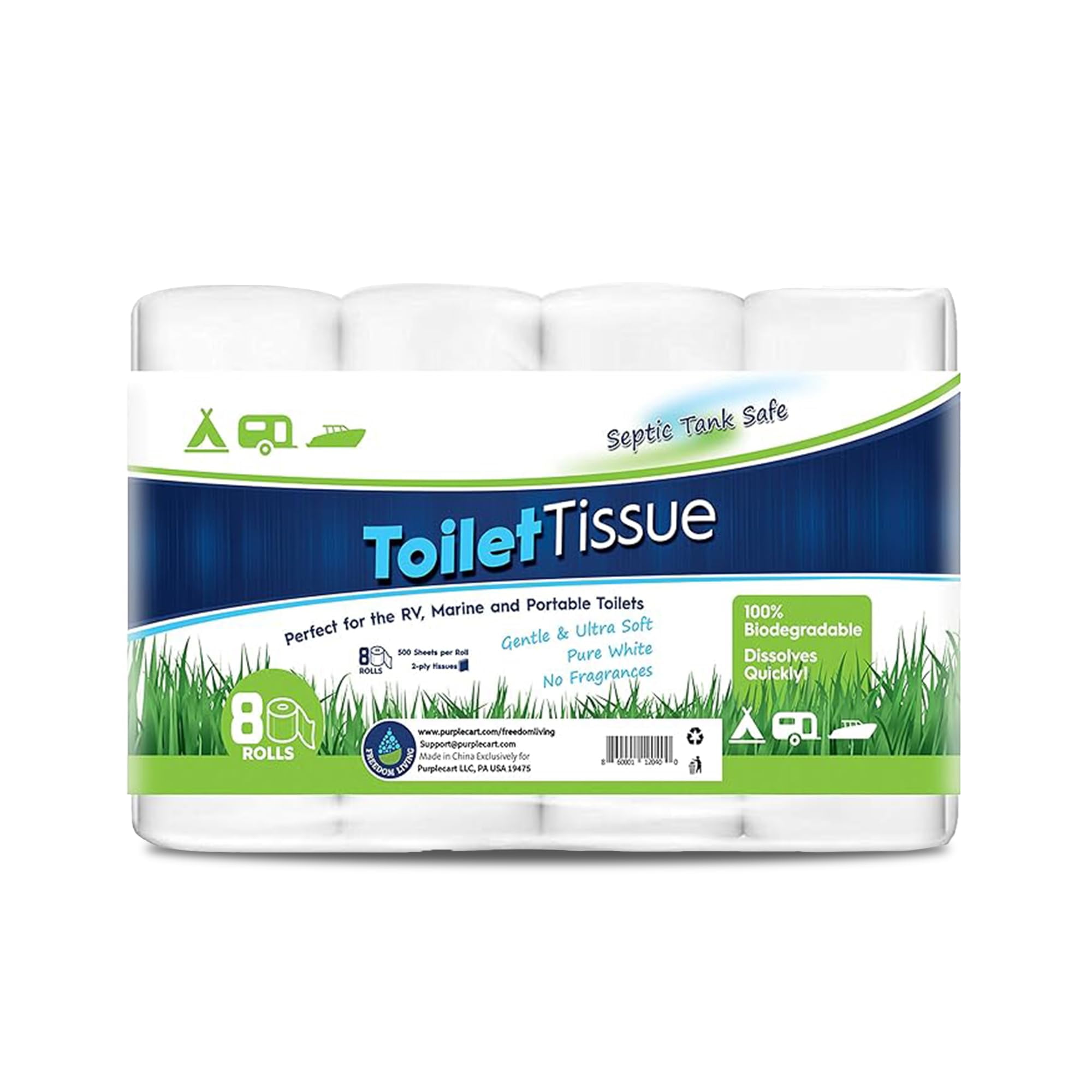 Freedom Living Septic Tank YYF14 Safe Toilet Tissue for Campers and RVs ...