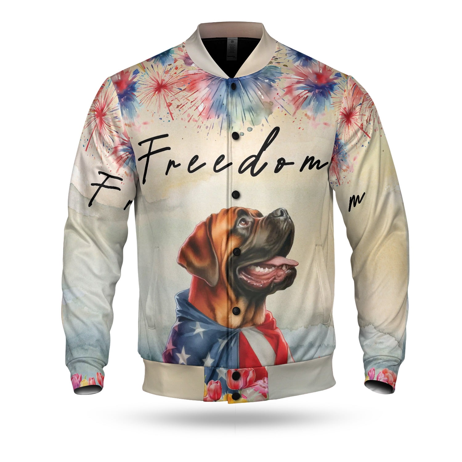 Freedom Mastiff on Independence Day 4th of July All Over Print 3D ...
