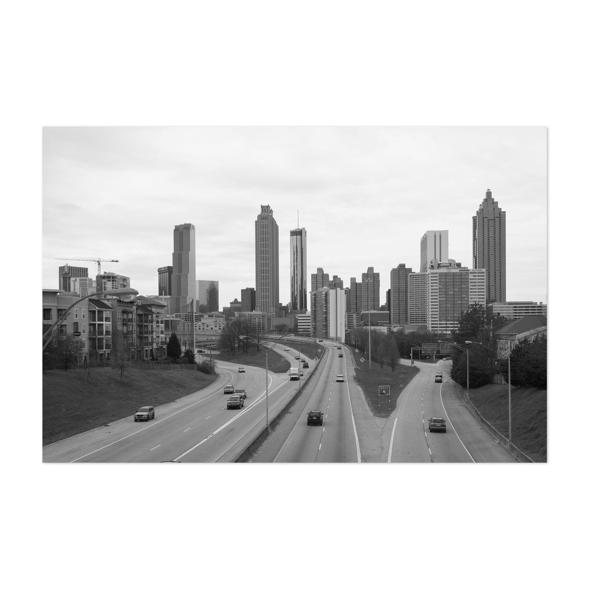 Freedom Parkway B&W 02 - Atlanta Georgia Photography Cityscape Black ...