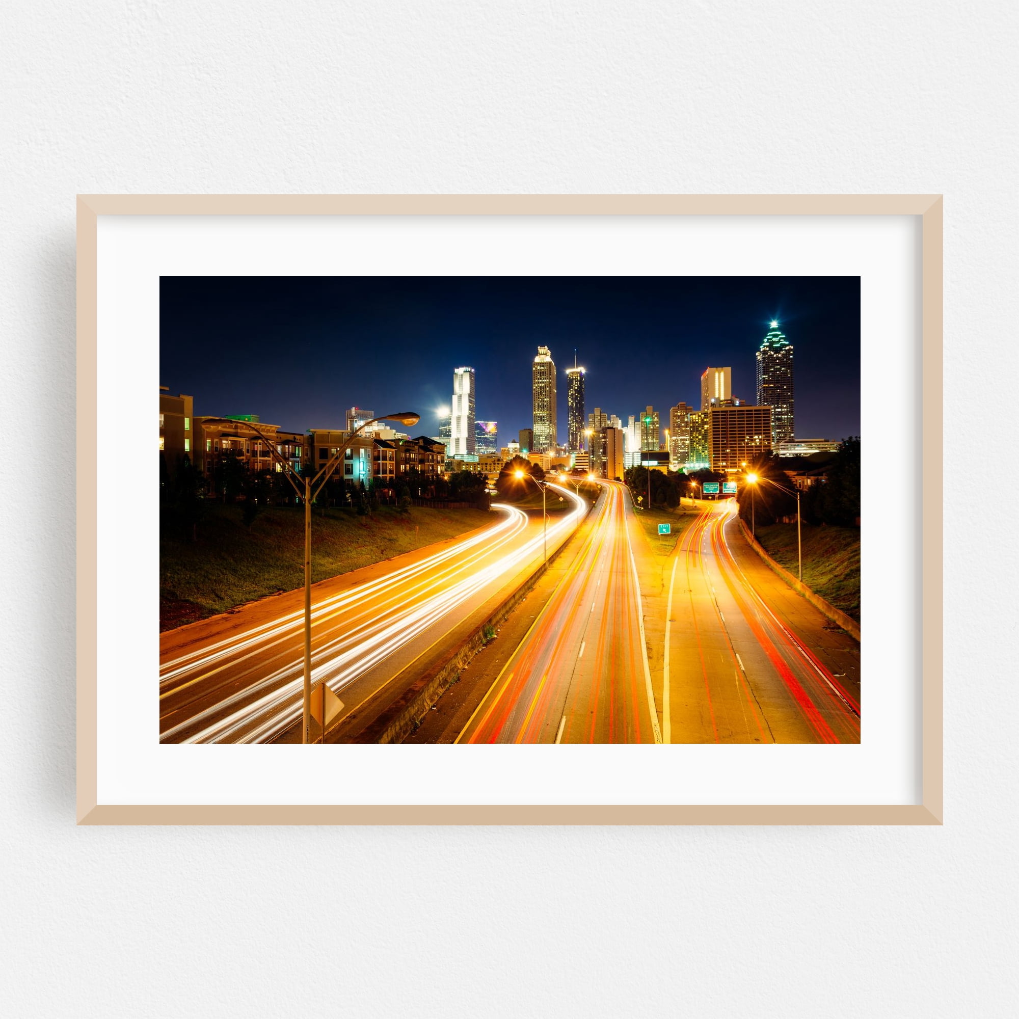 Freedom Parkway Traffic - Atlanta Georgia Photography Cityscape Skyline ...