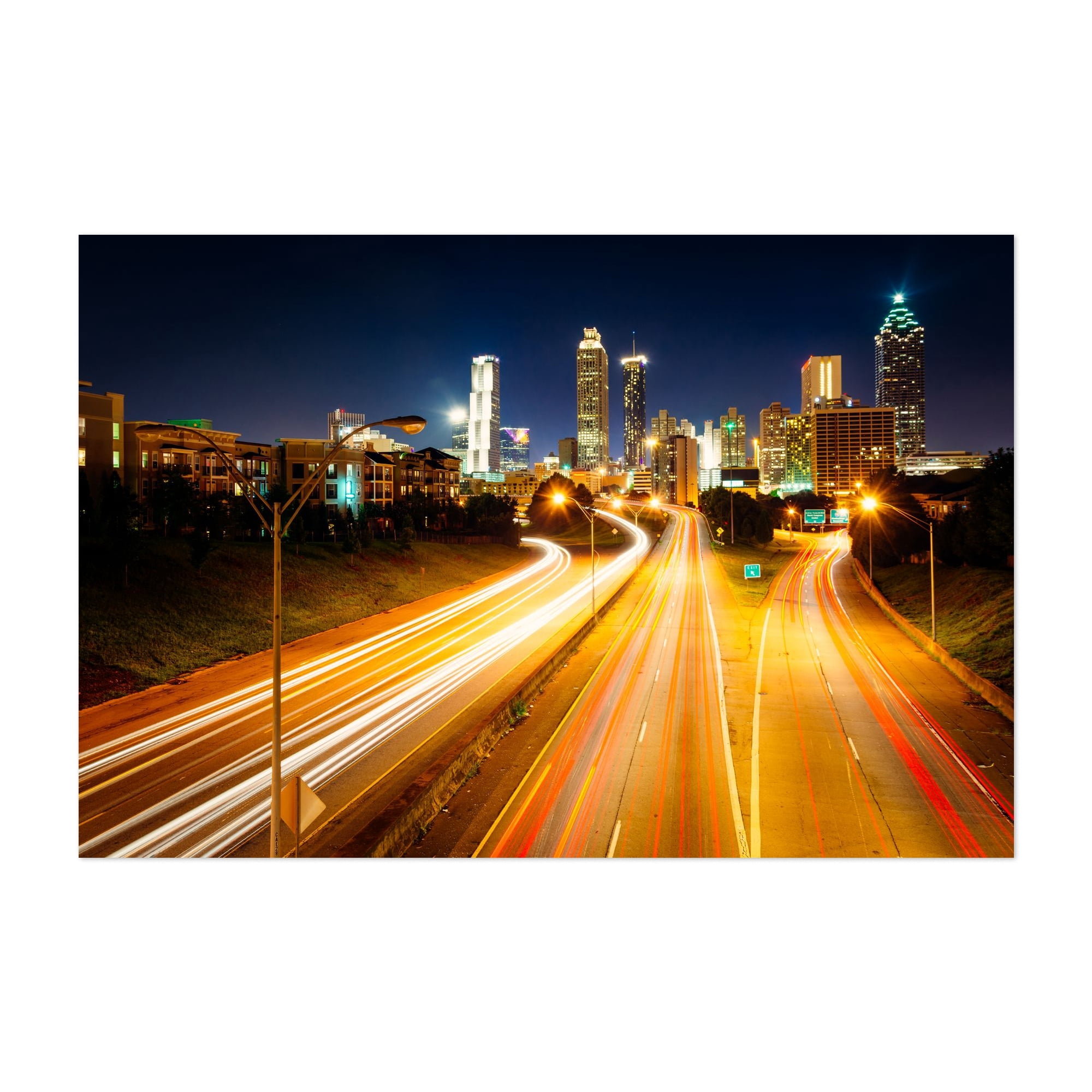 Freedom Parkway Traffic - Atlanta Georgia Photography Unframed Wall Art ...