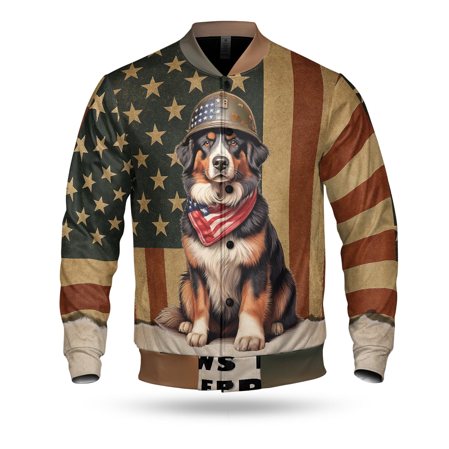 Freedom Paws Patriotic Australian Shepherd Vintage Memorial Day All ...
