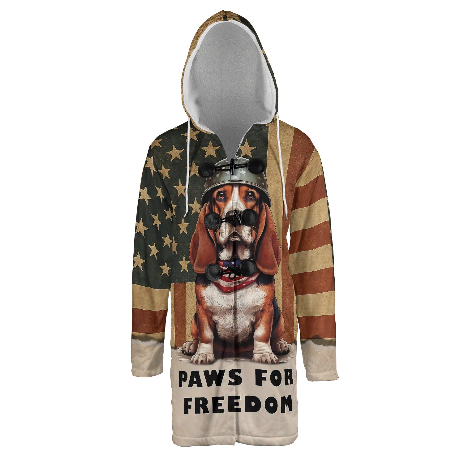 Freedom Paws Patriotic Basset Hound Vintage Memorial Day All Over Print ...