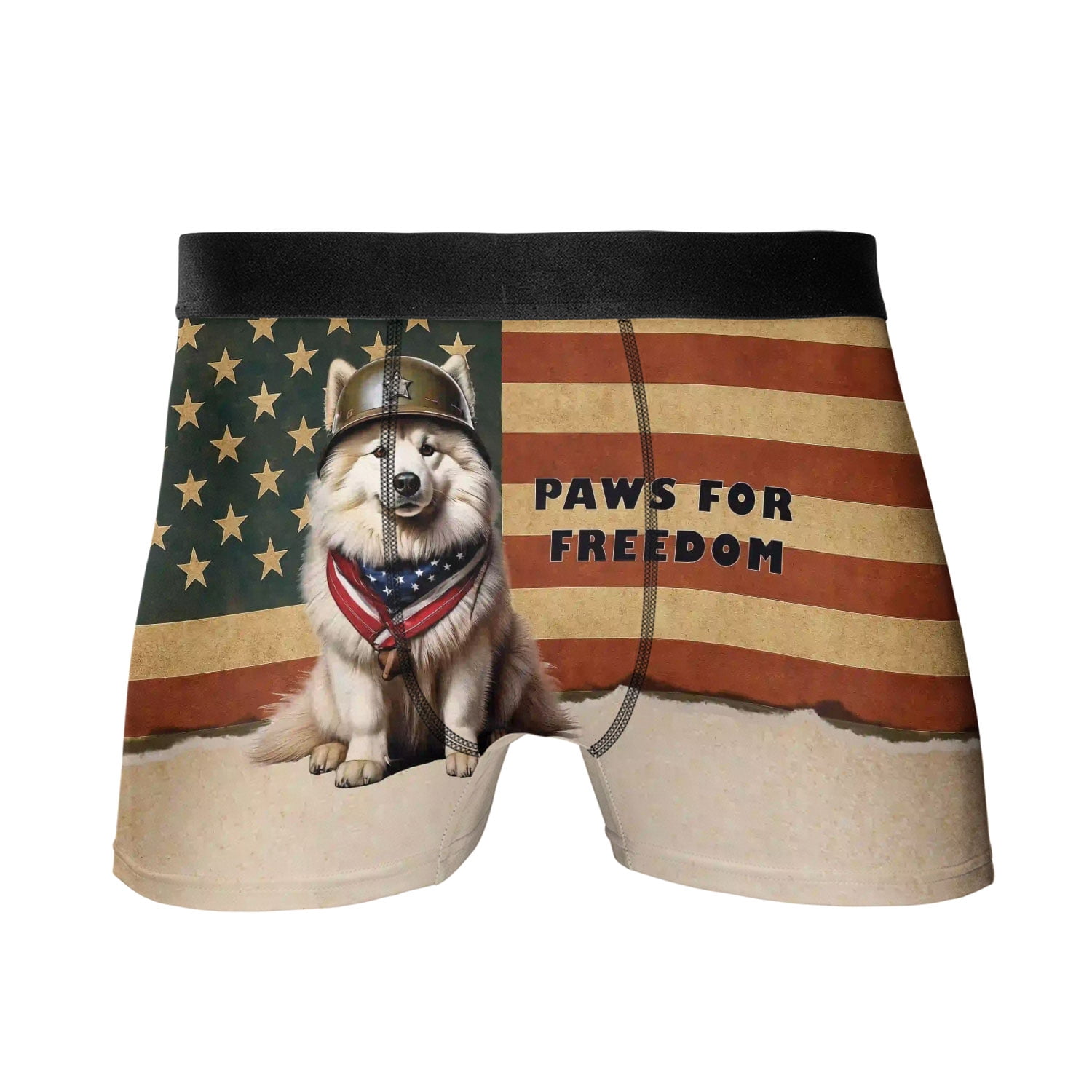 Freedom Paws Patriotic Samoyed Vintage Memorial Day All Over Print ...