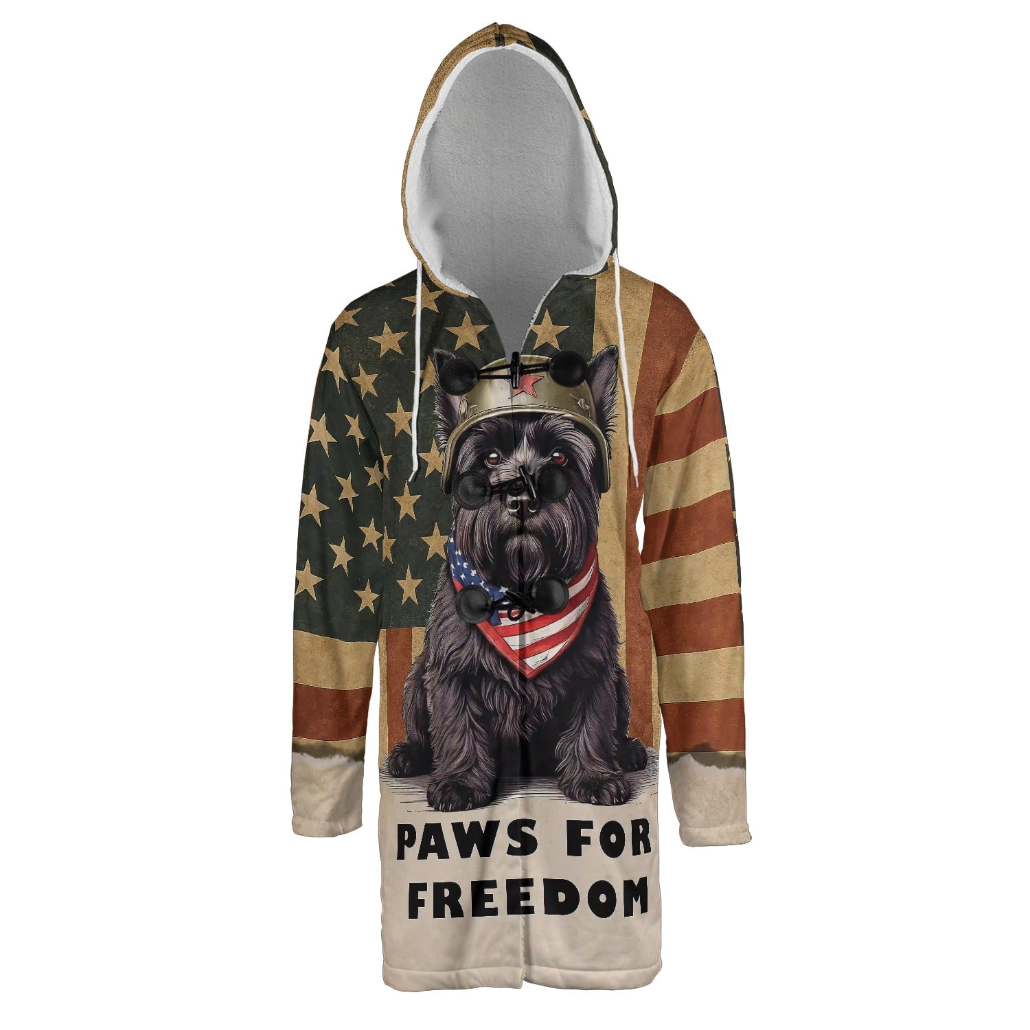 Freedom Paws Patriotic Scottish Terrier Vintage Memorial Day All Over ...