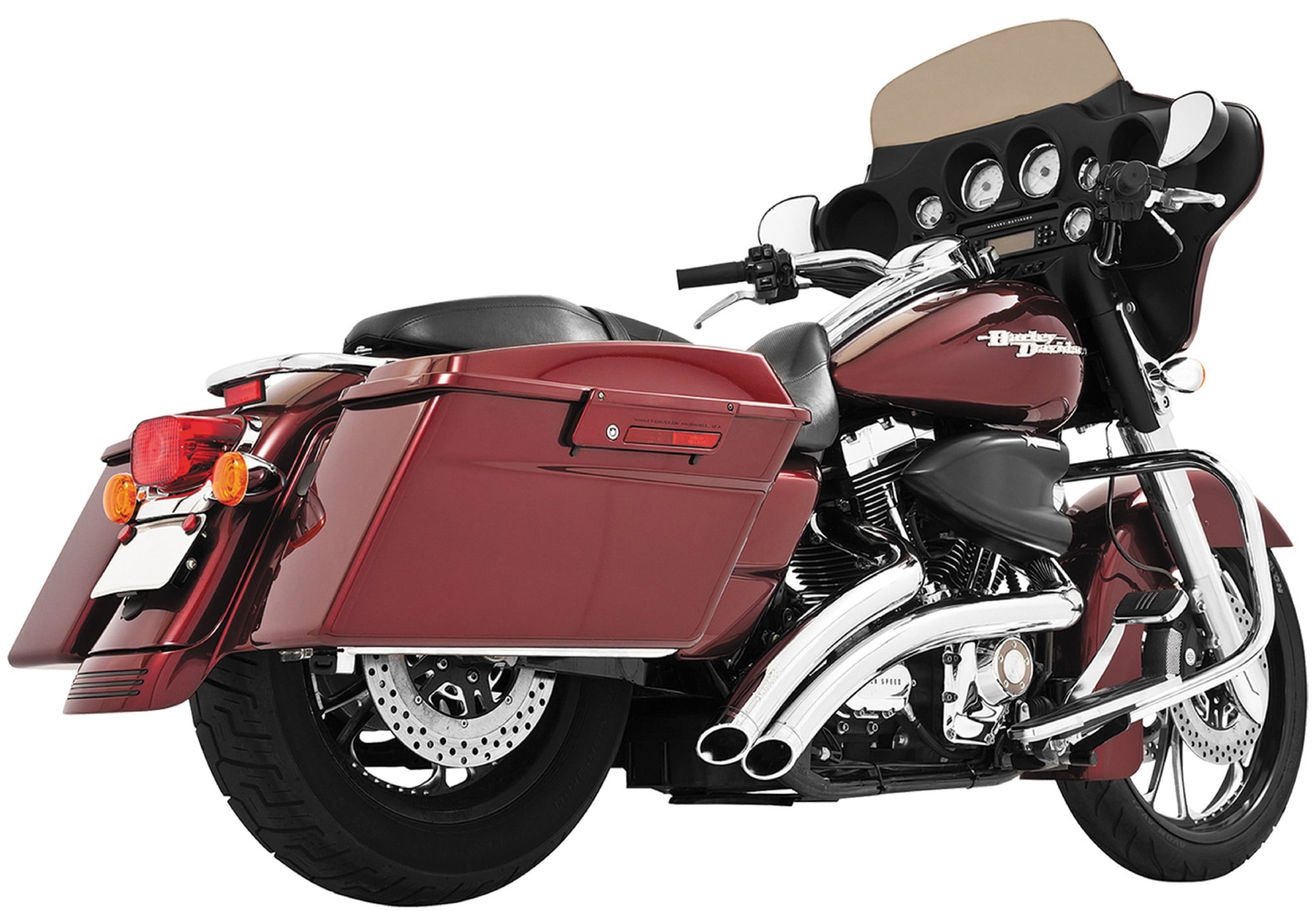 Freedom Performance Radical Radius "High" Chrome Slash-Cut Exhaust System (HD00398) - Walmart.com