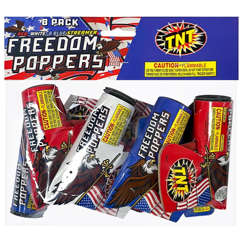 Freedom Poppers, TNT Fireworks ,Cardboard Party, Holiday Popper, 6 ...