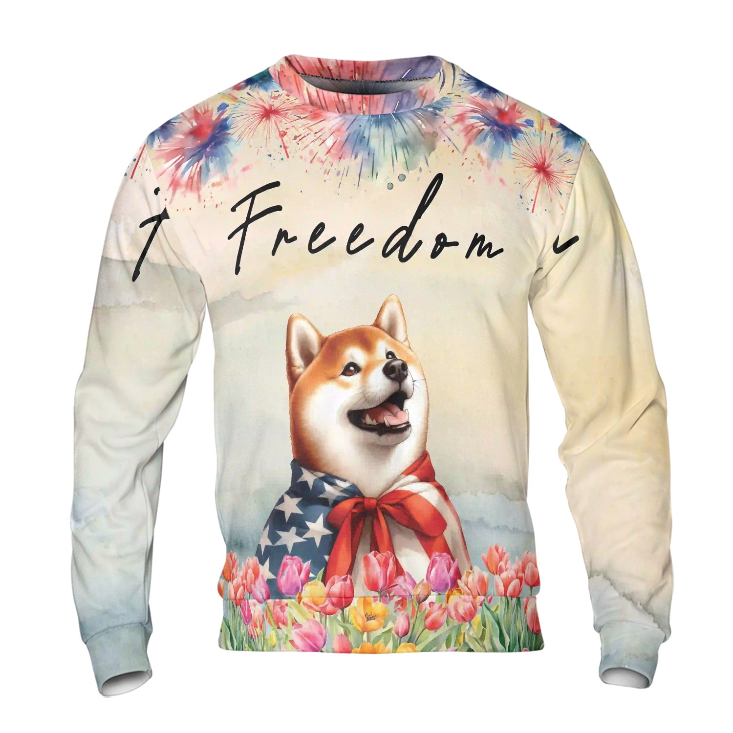 Freedom Shiba Inu on Independence Day 4th of July All Over Print 3D ...