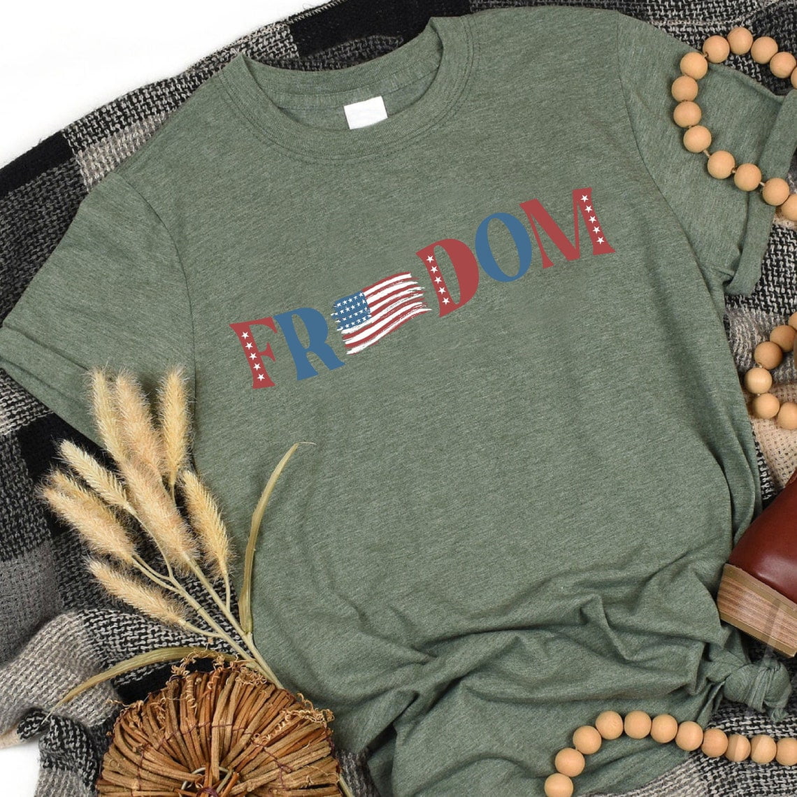 Freedom Shirt, Fourth of July T-Shirt, Freedom Tee, American Flag Shirt ...