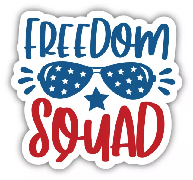Freedom Squad Slogan Sticker Phone Decal Water Bottle Stickers Car ...