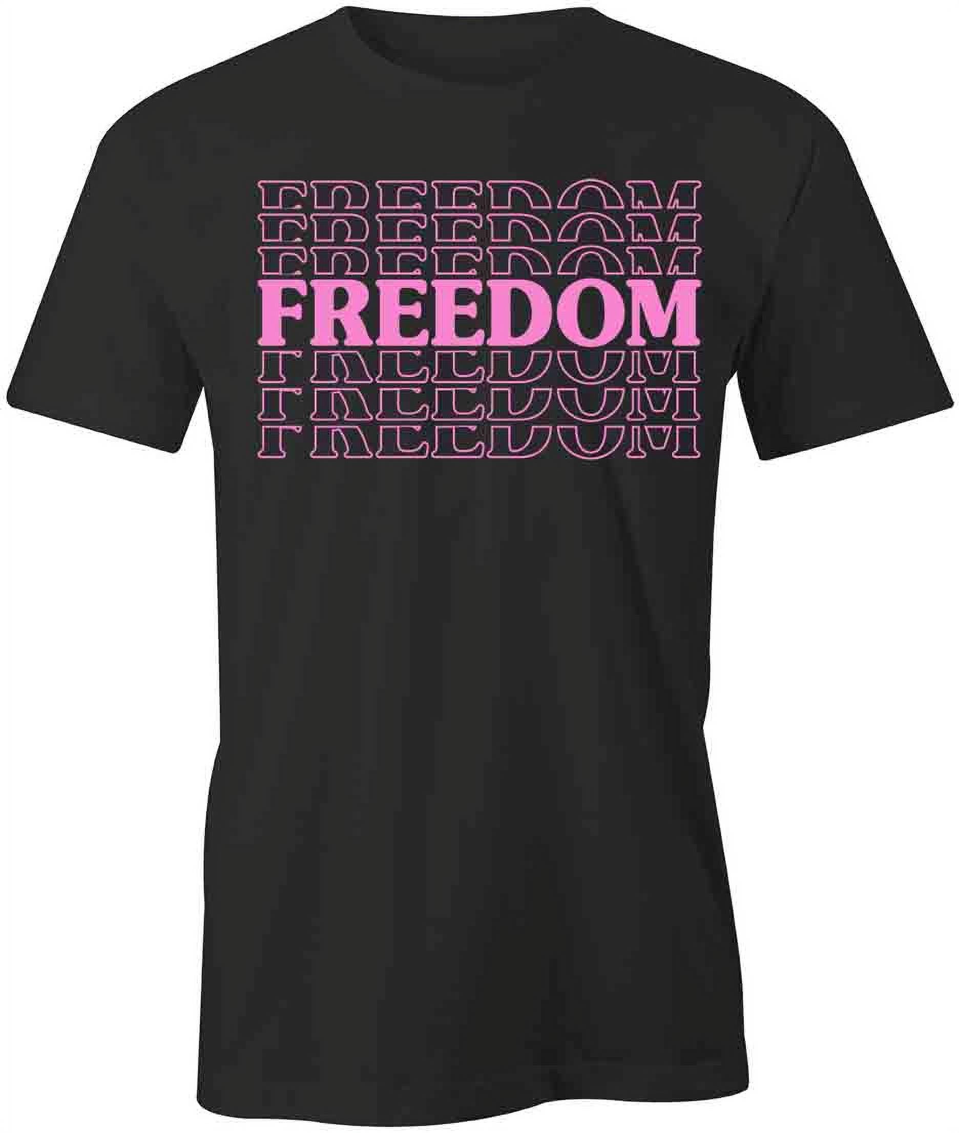 Freedom T-Shirt | Patriotic American Black Tee Gift - Walmart.com