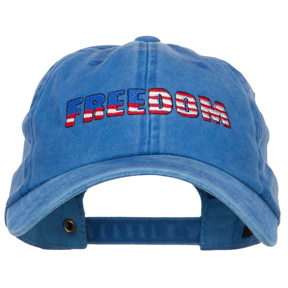 Freedom USA Flag Embroidered Unstructured Cap - Royal OSFM - Walmart.com
