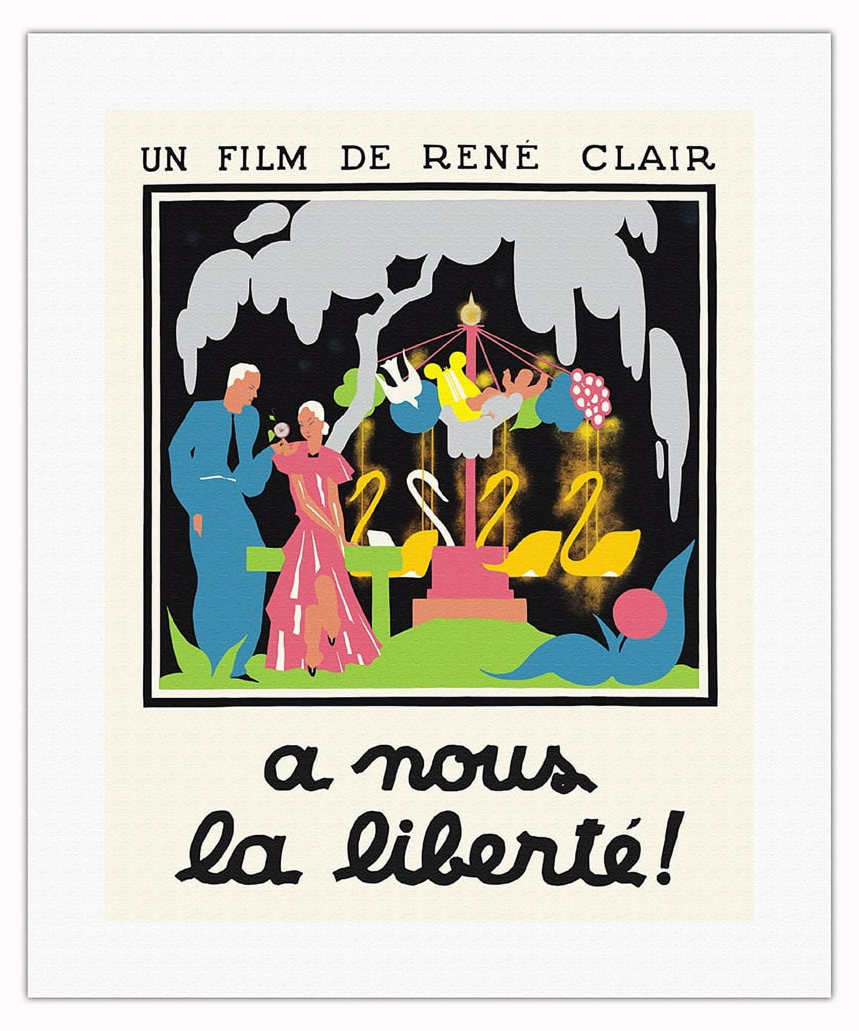 Freedom for Us (À Nous la Liberté) - Directed by René Clair - Vintage French Film Movie Poster ...