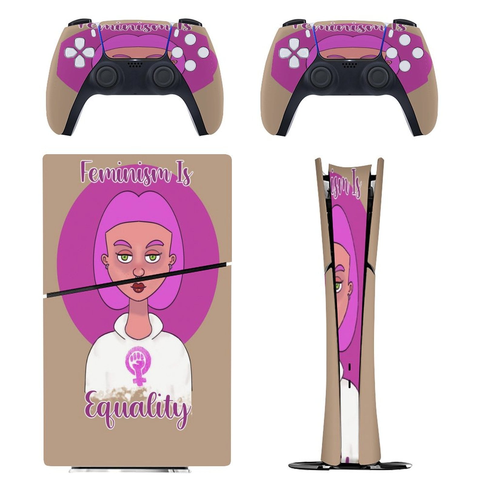 Freedom, Women's Rights, Equality PS5/PS5 Slim Digital Disc Skin ...