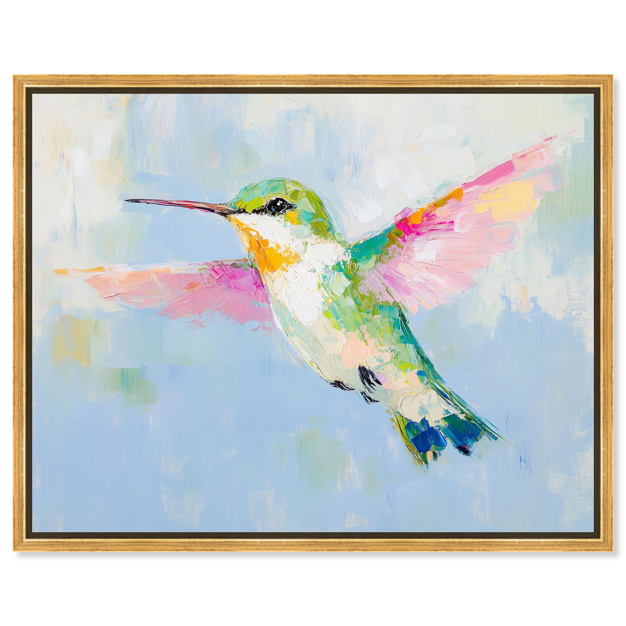 Freedom in Flight III Canvas Trendy Coastal Art by Art Remedy, Gold ...