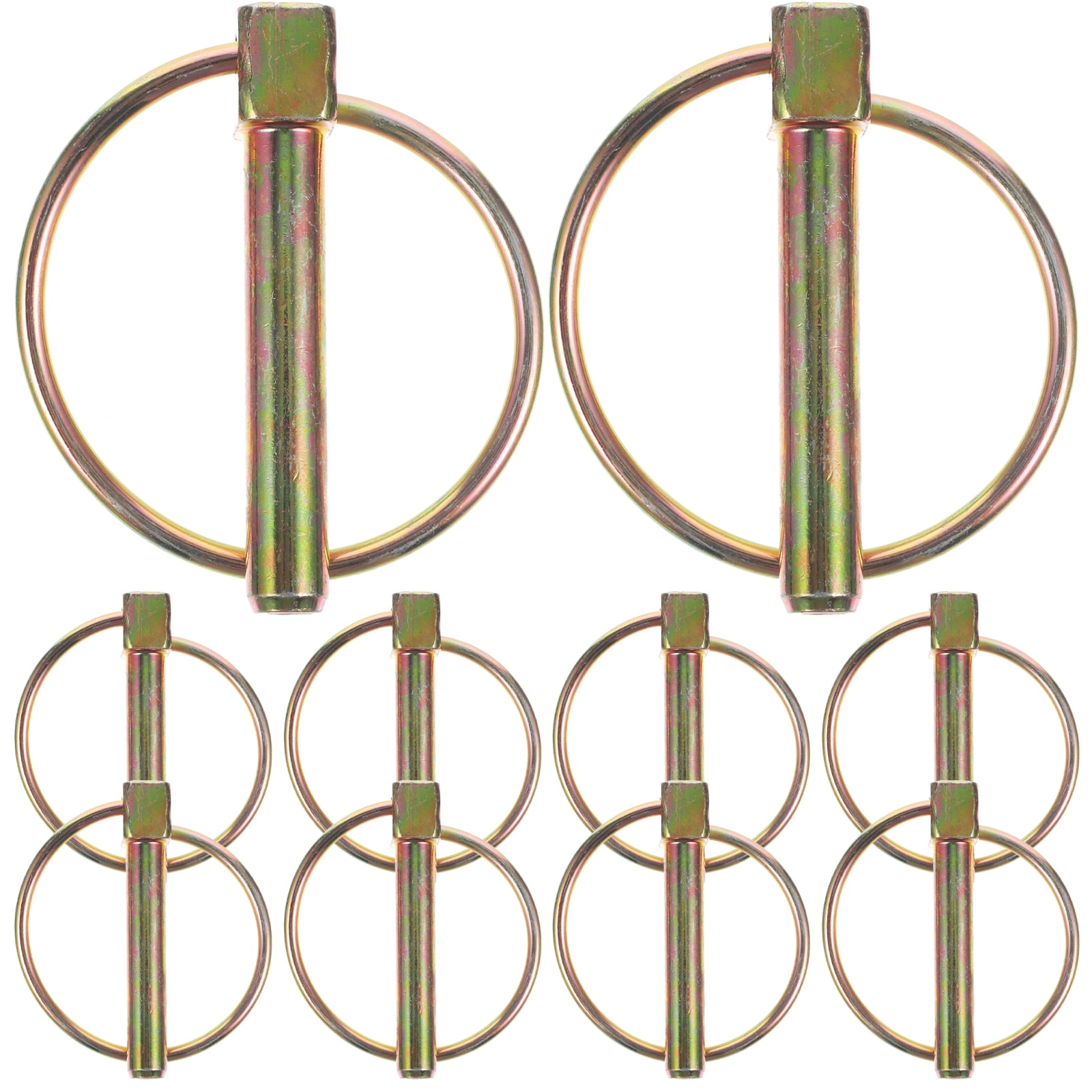 Freeency 10Pcs Heavy Duty Lynch Pin with Rings Iron Lynch Pin Trailers ...