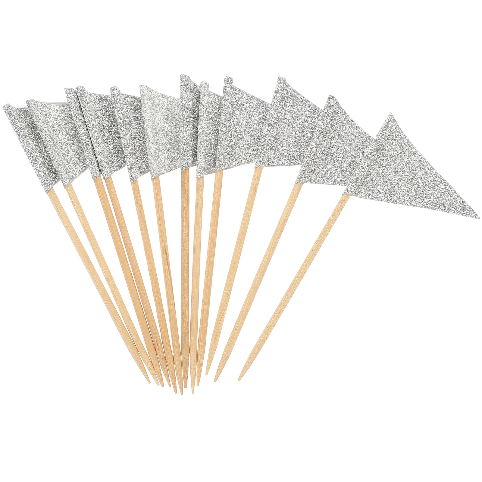 Freeency 12Pcs Toothpick Food Flags Cupcake Toppers Fruit Salad ...