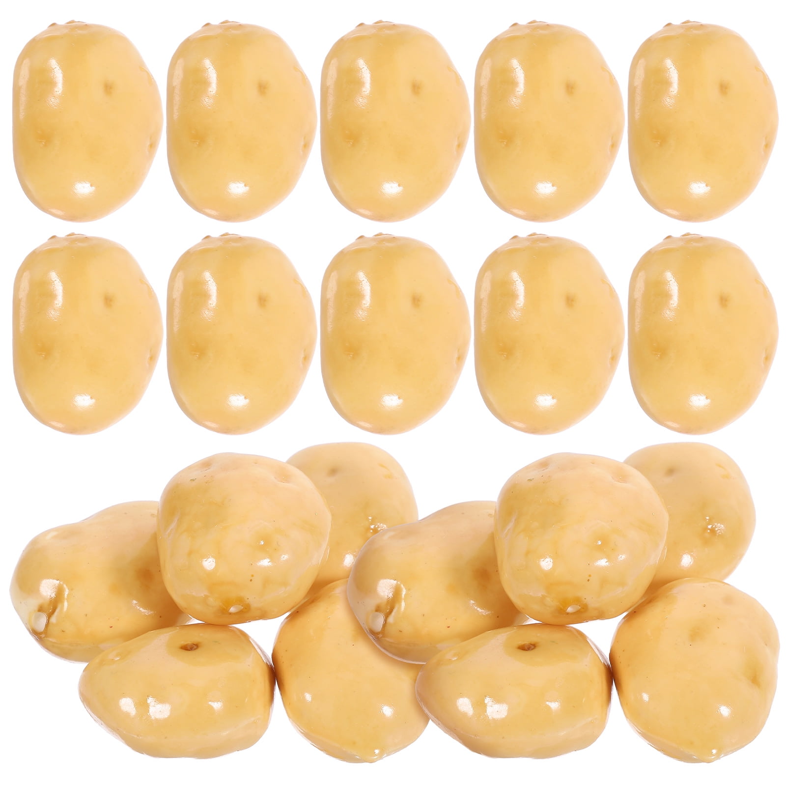 Freeency 20pcs Realistic Fake Potato Models Artificial Fake Vegetable ...