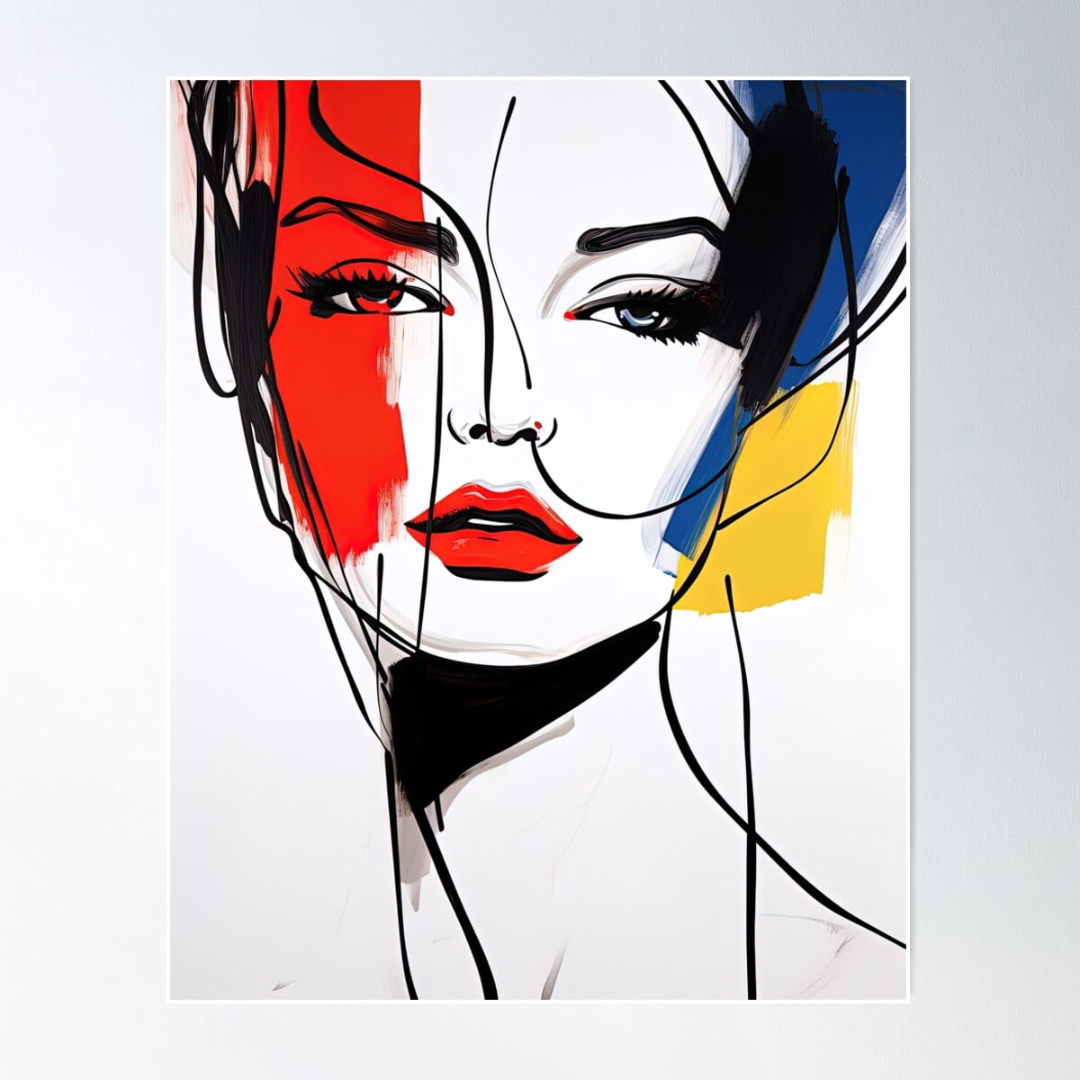 Freeform Femme Poster Wall Art, Modern Wall Decor For Living Room ...