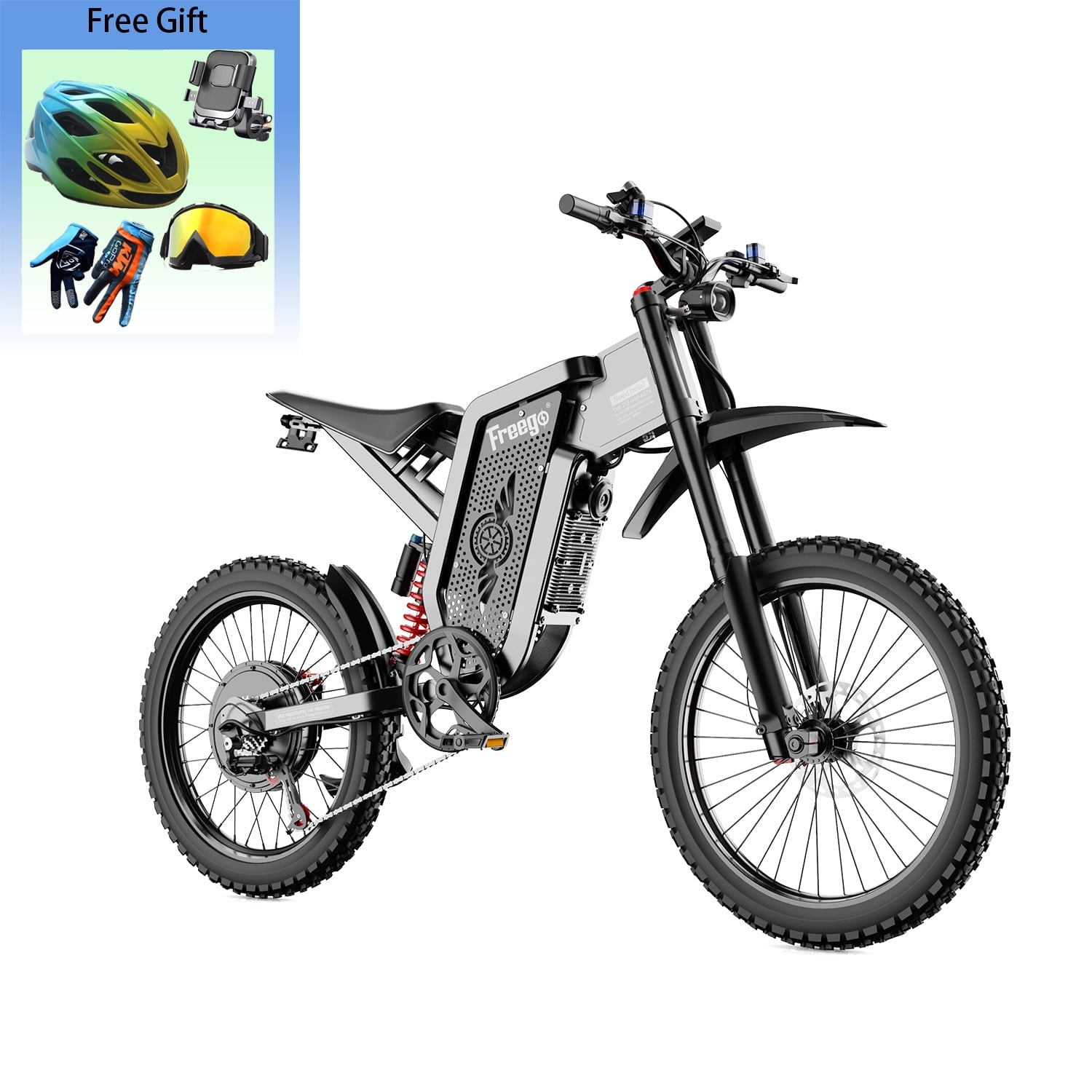 Freego X2 Electric Motorcycle for Adults, Electric Bike, 6000W Motor ...