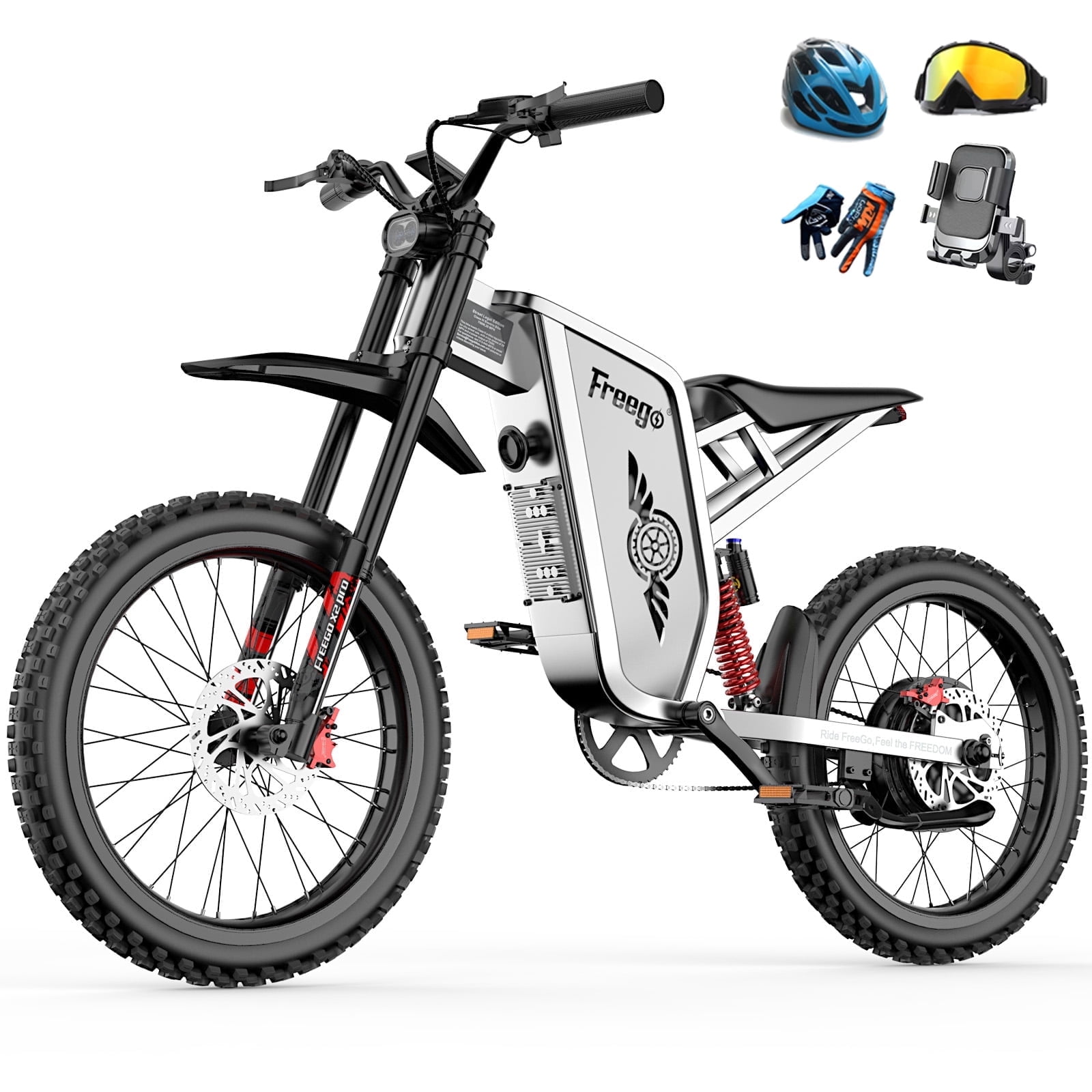 Freego X2 Pro Electric Dirt Bike for Adults, Electric Motorcycle 6000W ...