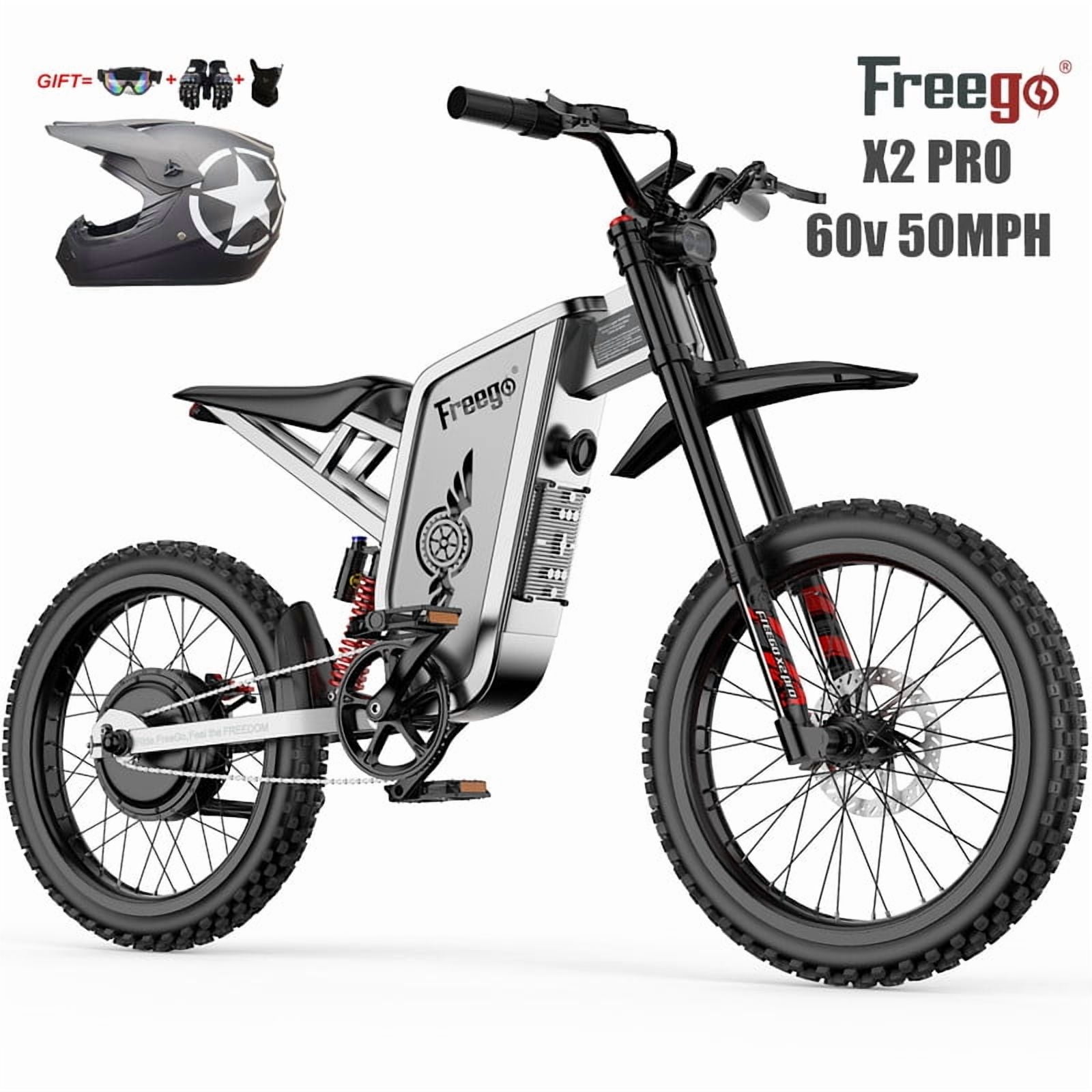 Freego X2 Pro 50MPH Electric Dirt Bike for Adults,Electric Motorcycle ...