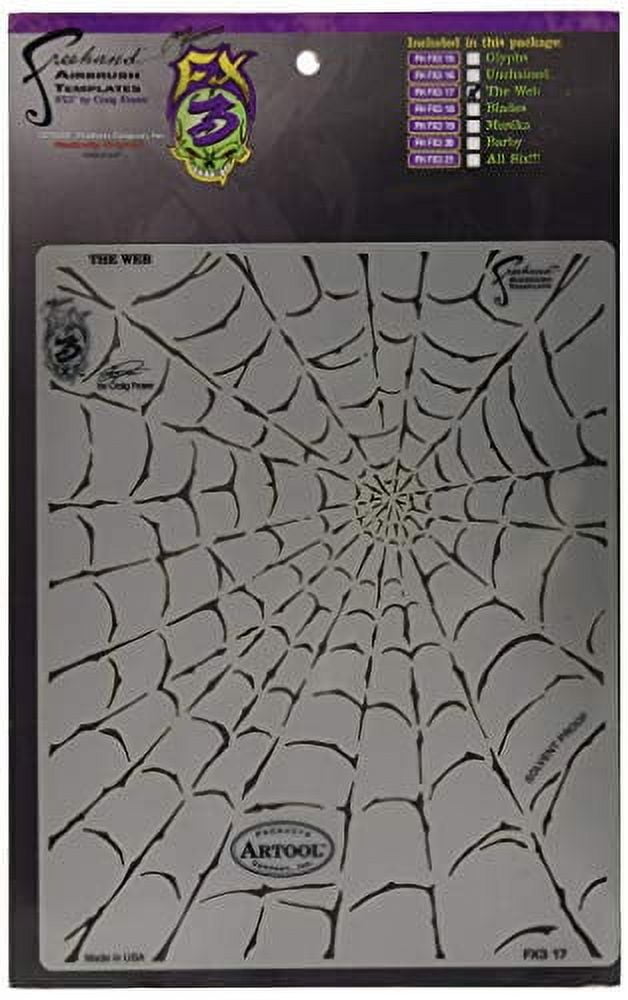 Freehand Airbrush Templates, Stencil The Web - Walmart.com