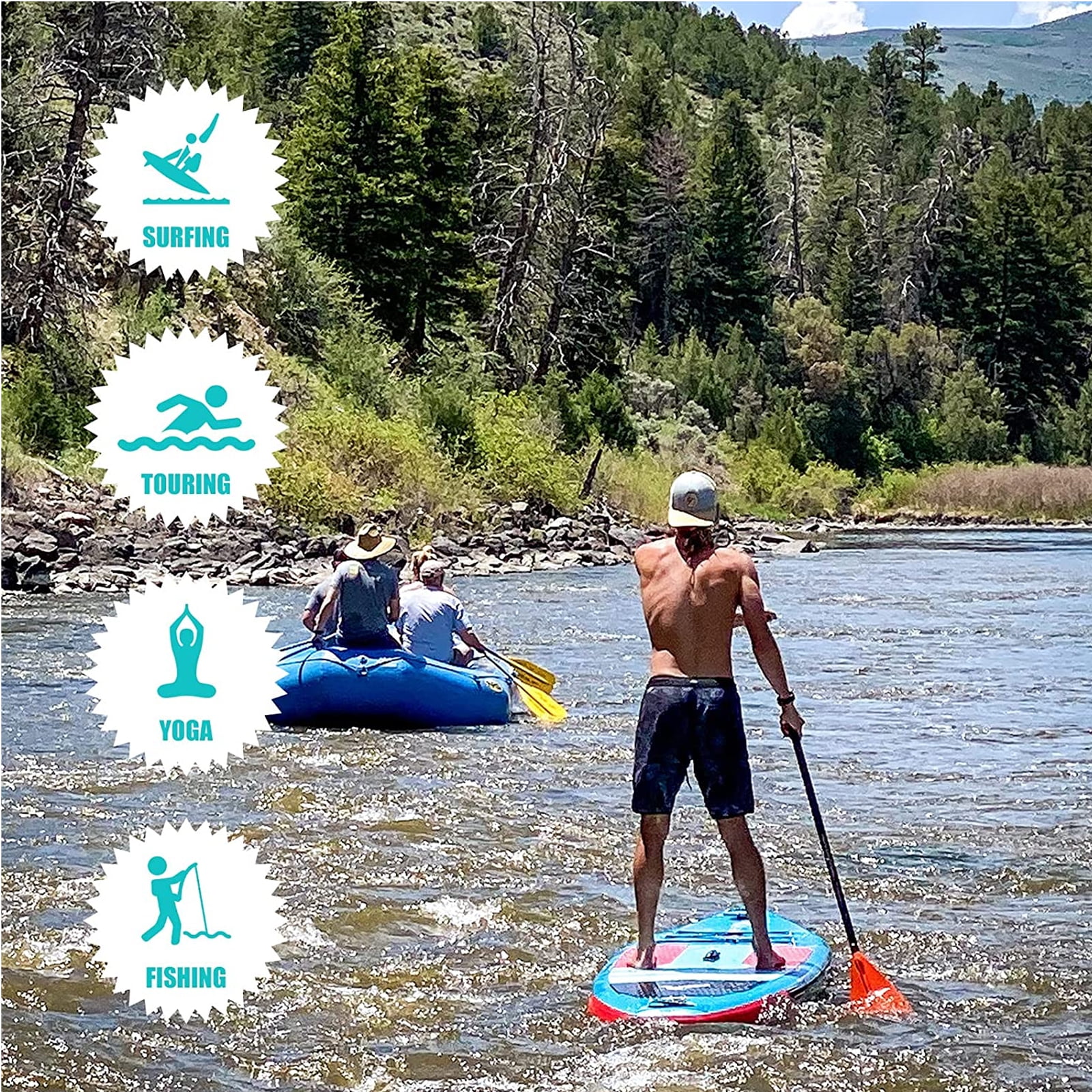 Freein 10'6 Inflatable Windsurf SUP - Walmart.com