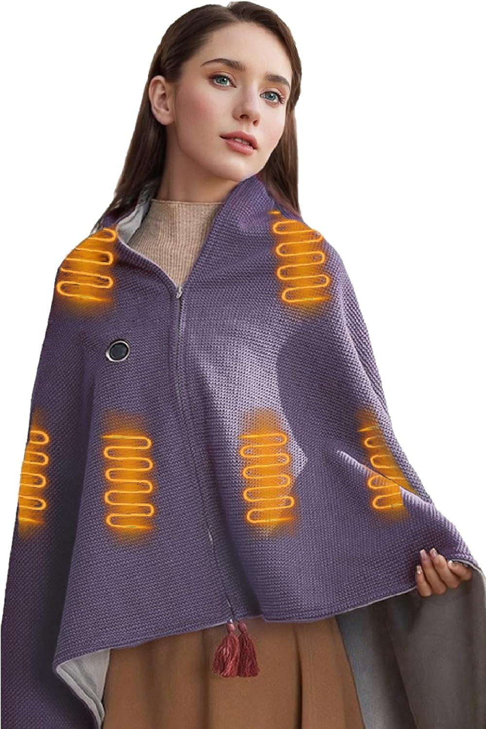 Freelady Portable Heated Shawl - Electric Heated Shawl Wraps for Women ...