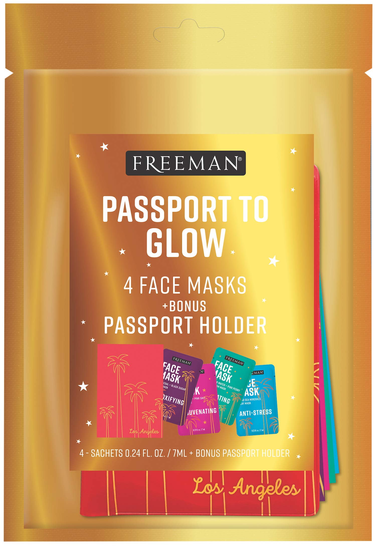 Freeman Beauty Passport to Glow Face Mask Set for Skin Care, With ...