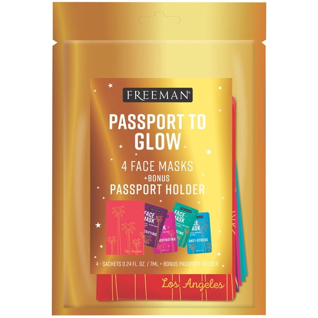 Freeman Beauty Passport to Glow Face Mask Set for Skin Care, With ...