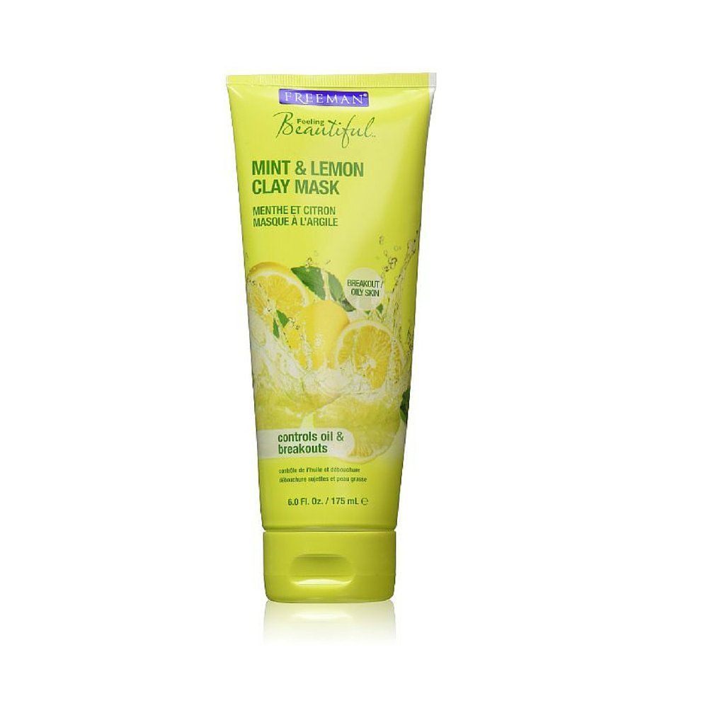 Freeman Facial Mint & Lemon Clay Mask 6 Ounce (177Ml) (3 Pack ...