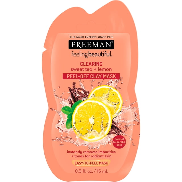 Freeman Feeling Beautiful Clearing Face Mask Sweet Tea + Lemon Peel-Off ...