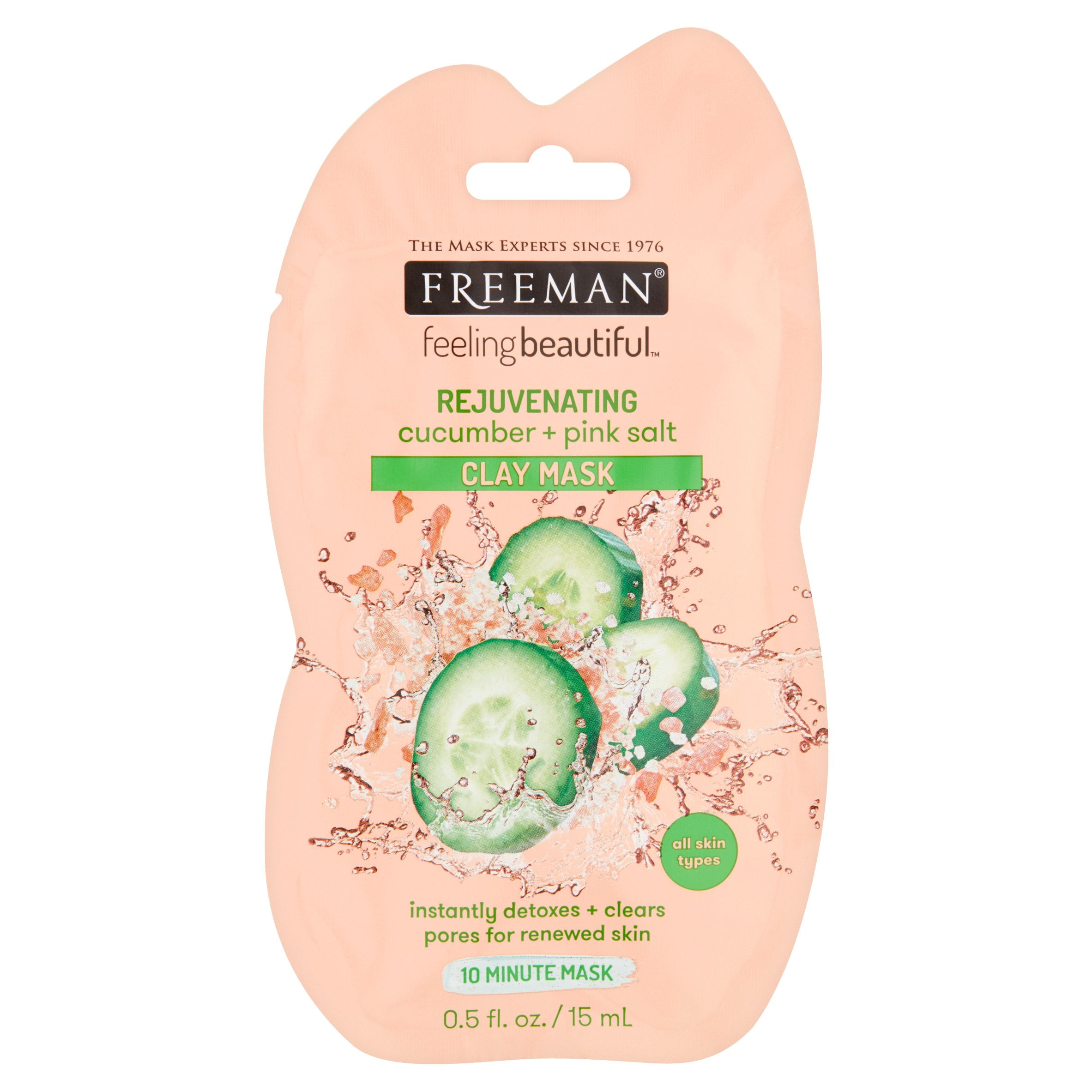 Freeman Beauty Purifying & Clearing Facial Clay Mask, Cucumber + Pink ...