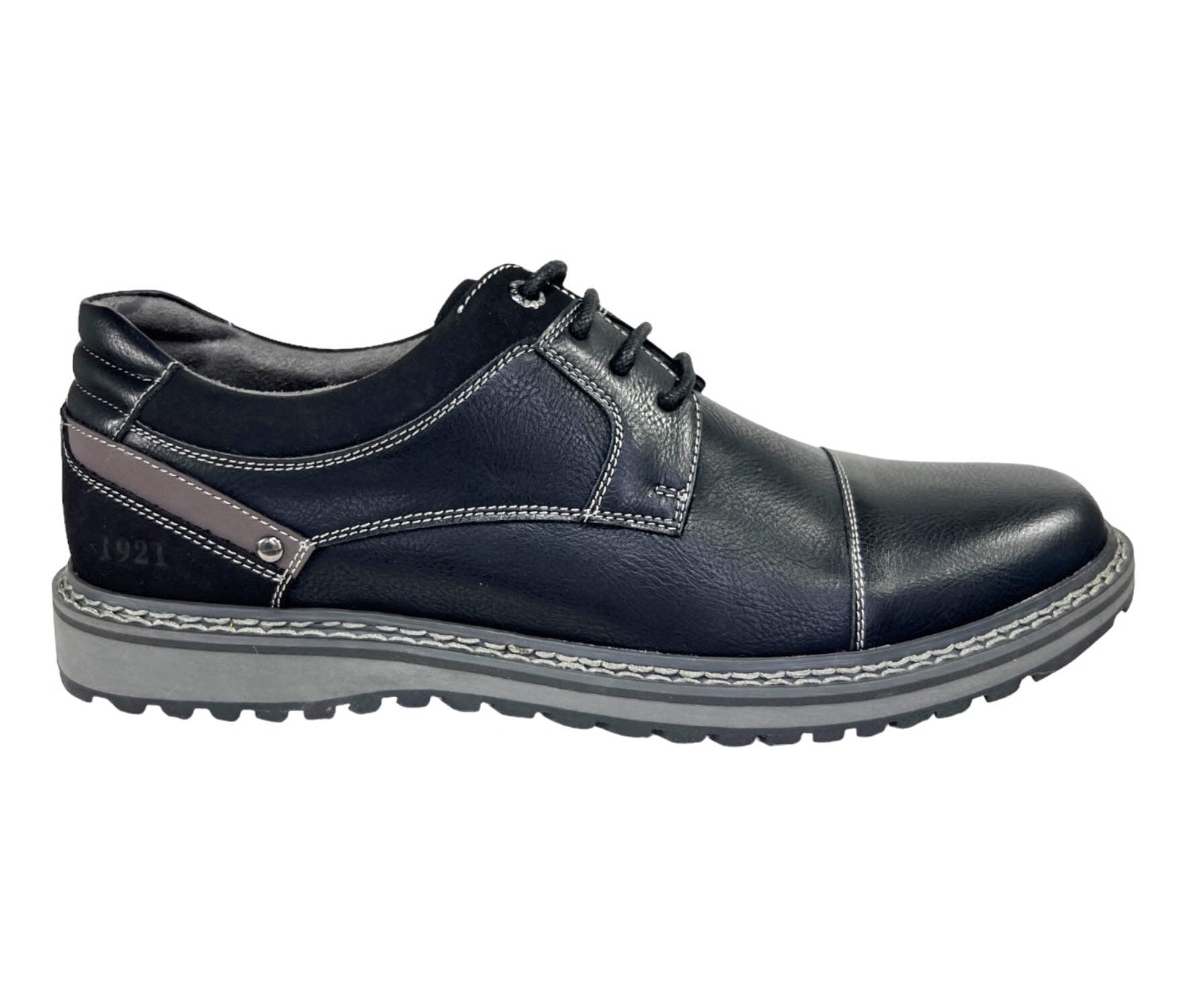Freeman Jason Black Casual Shoes for Men - Round Toe, Faux Leather ...