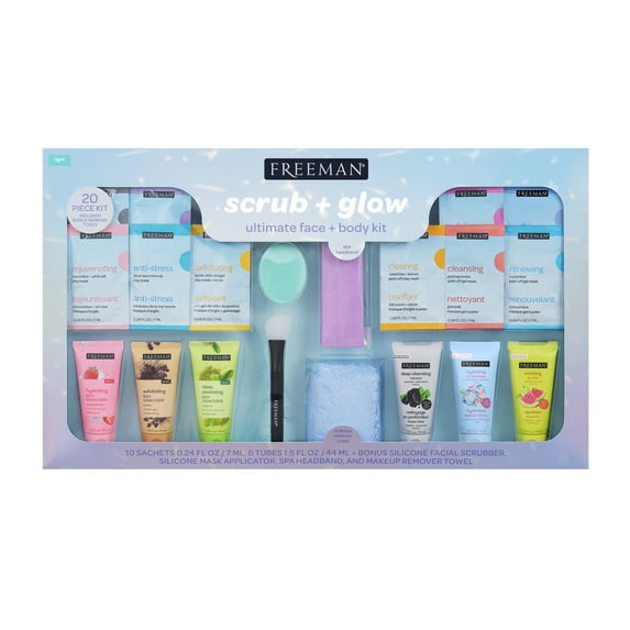 Freeman Limited Edition Scrub & Glow Ultimate Face and Body Kit, 20 ...